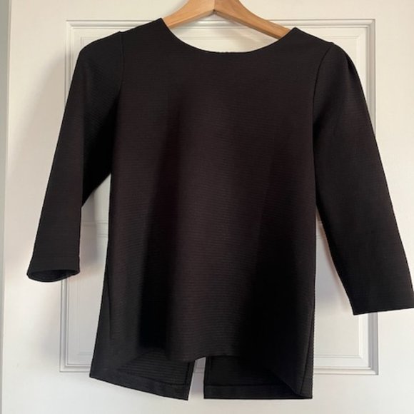 Club Monaco | Tops | Club Monaco Zip Back Ribbed Top S | Poshmark